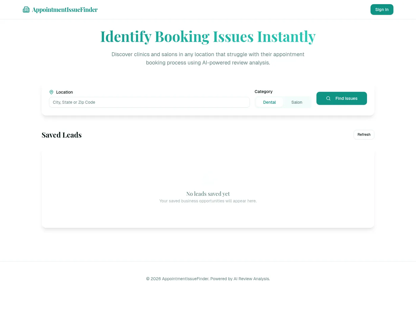 Appointment Issue Finder