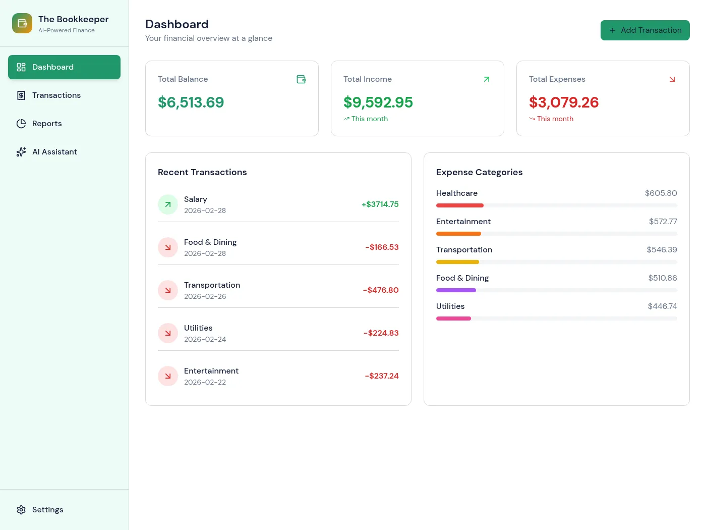 The Bookkeeper AI