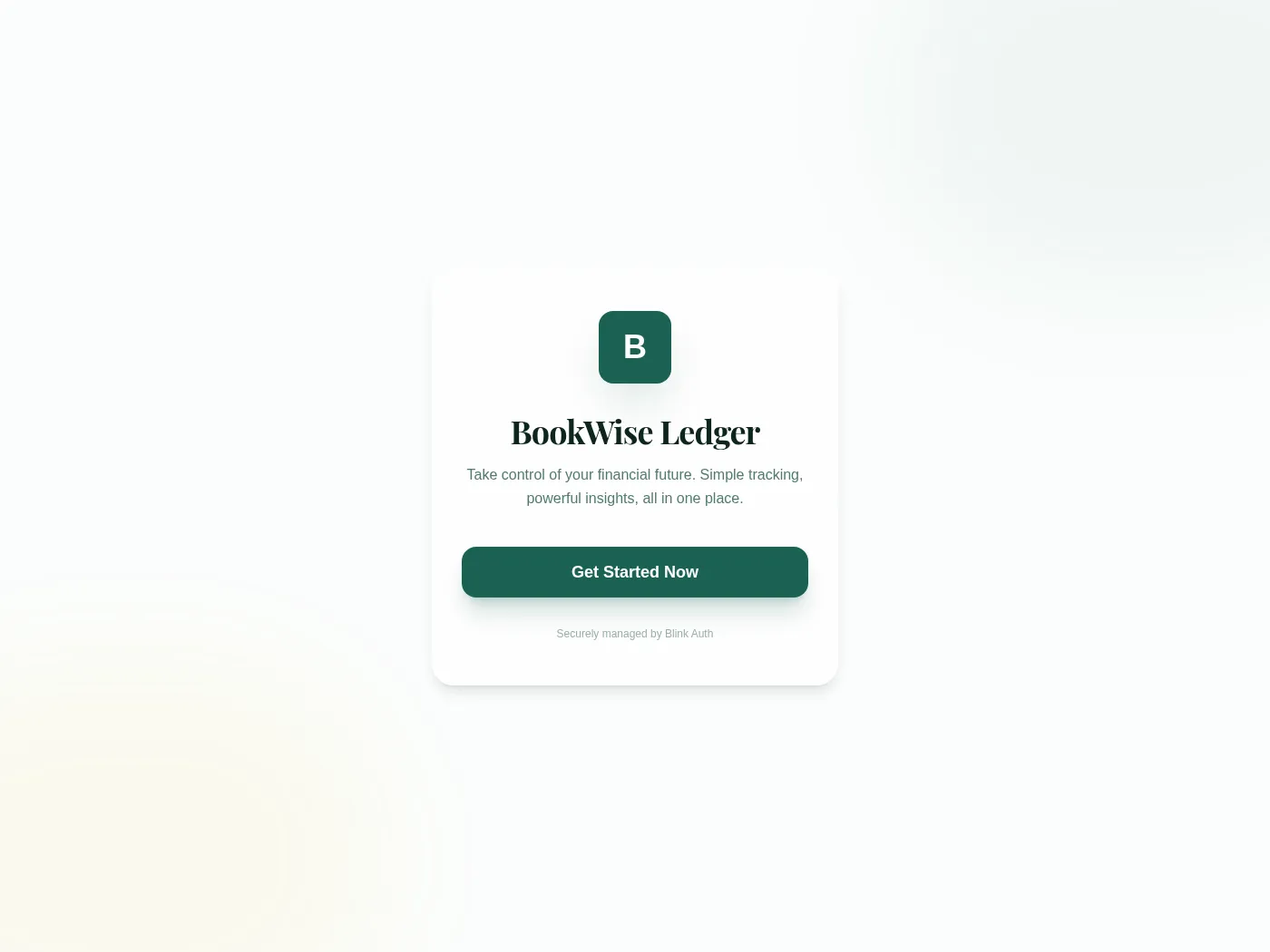 BookWise Ledger