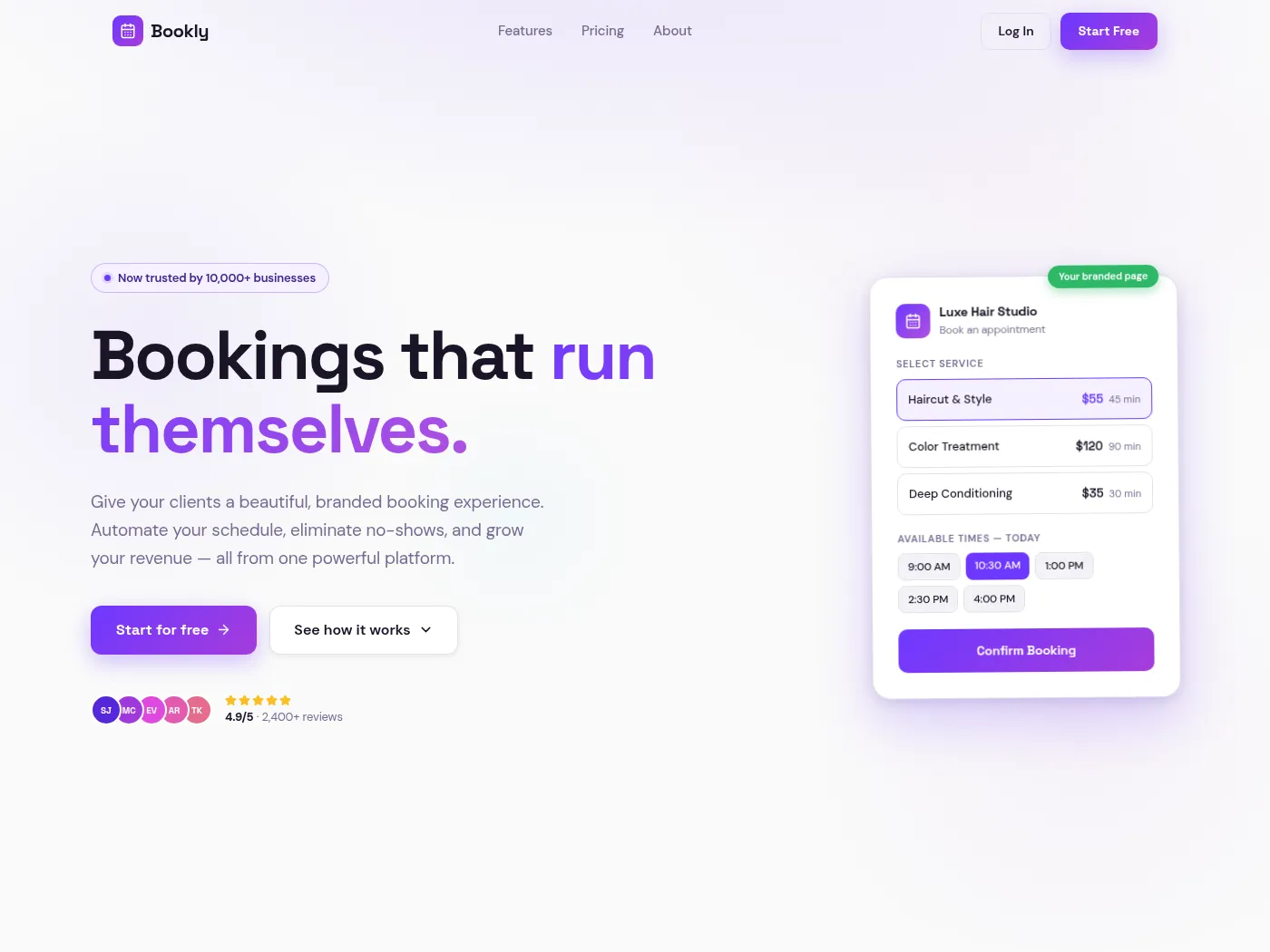 Bookly SaaS Booking Platform