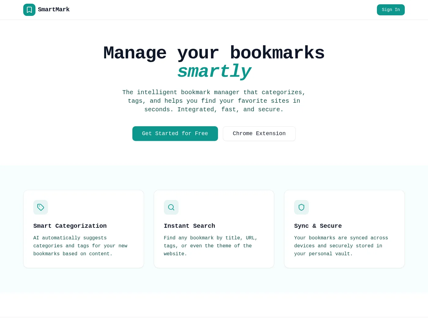 Smart Bookmarks Manager