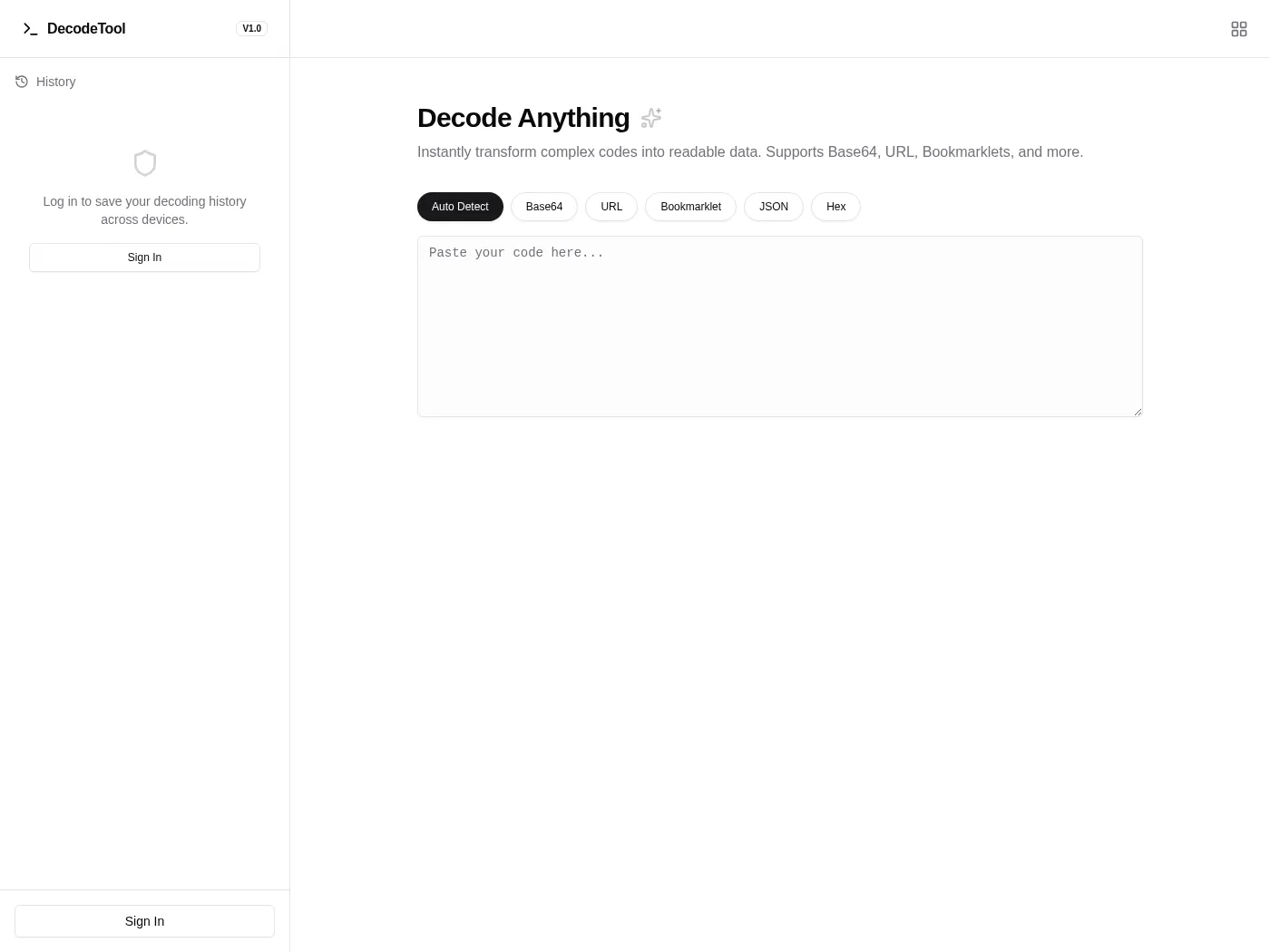 Bookmark Decode Tool