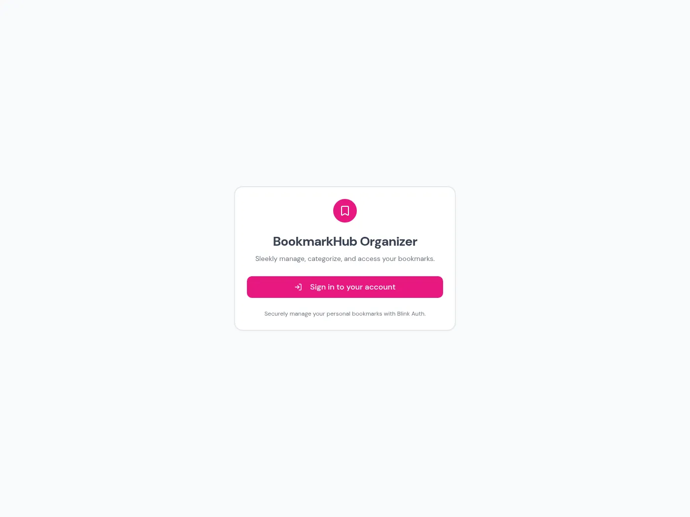 BookmarkHub Organizer