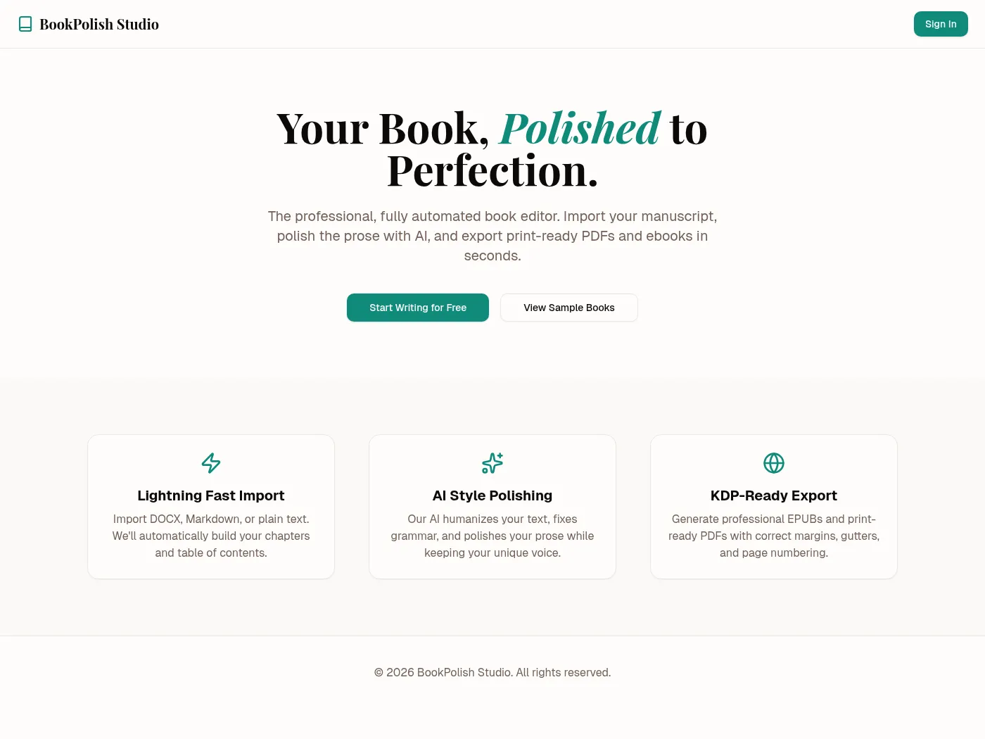 BookPolish Studio