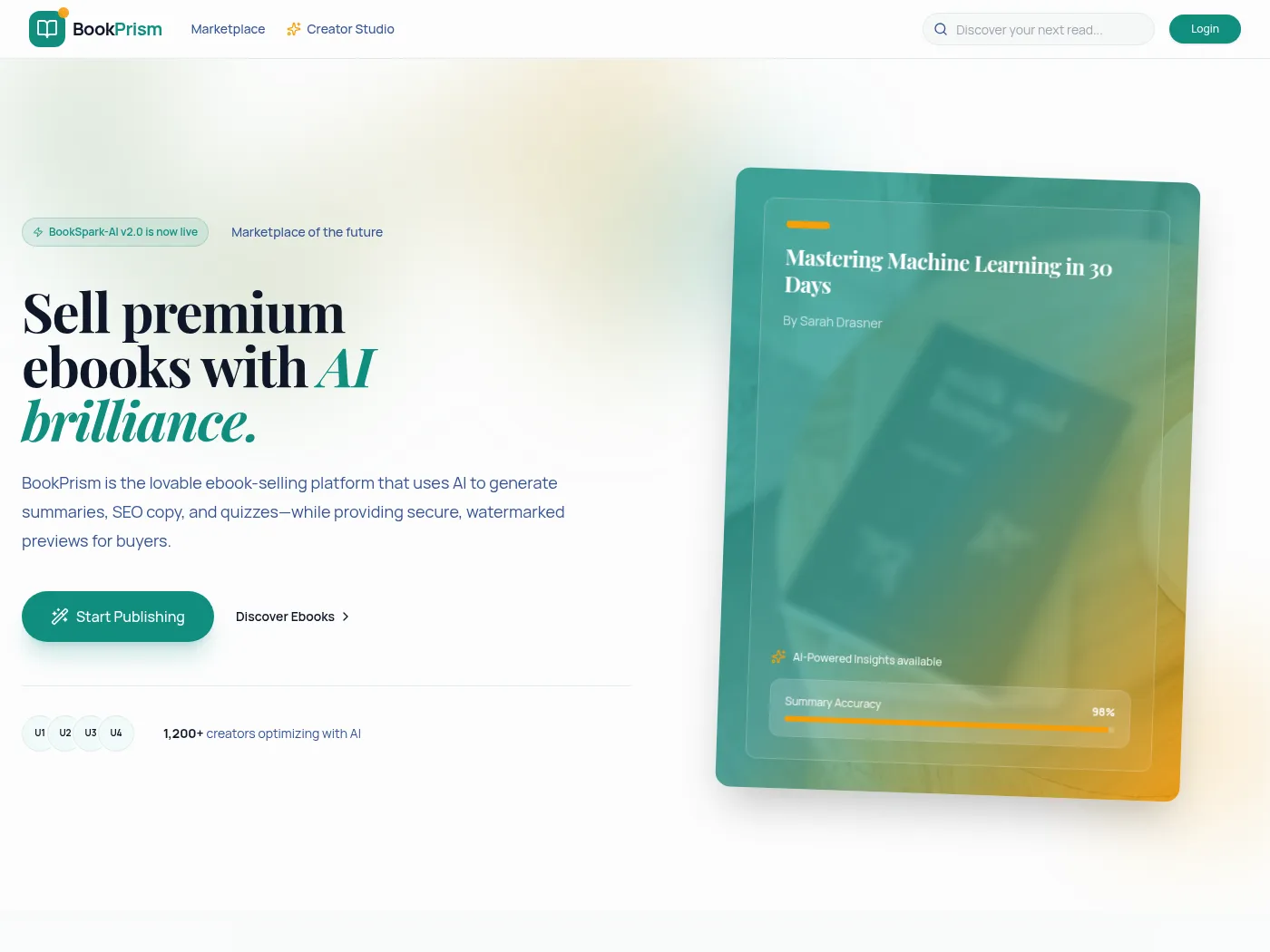 BookPrism AI Marketplace
