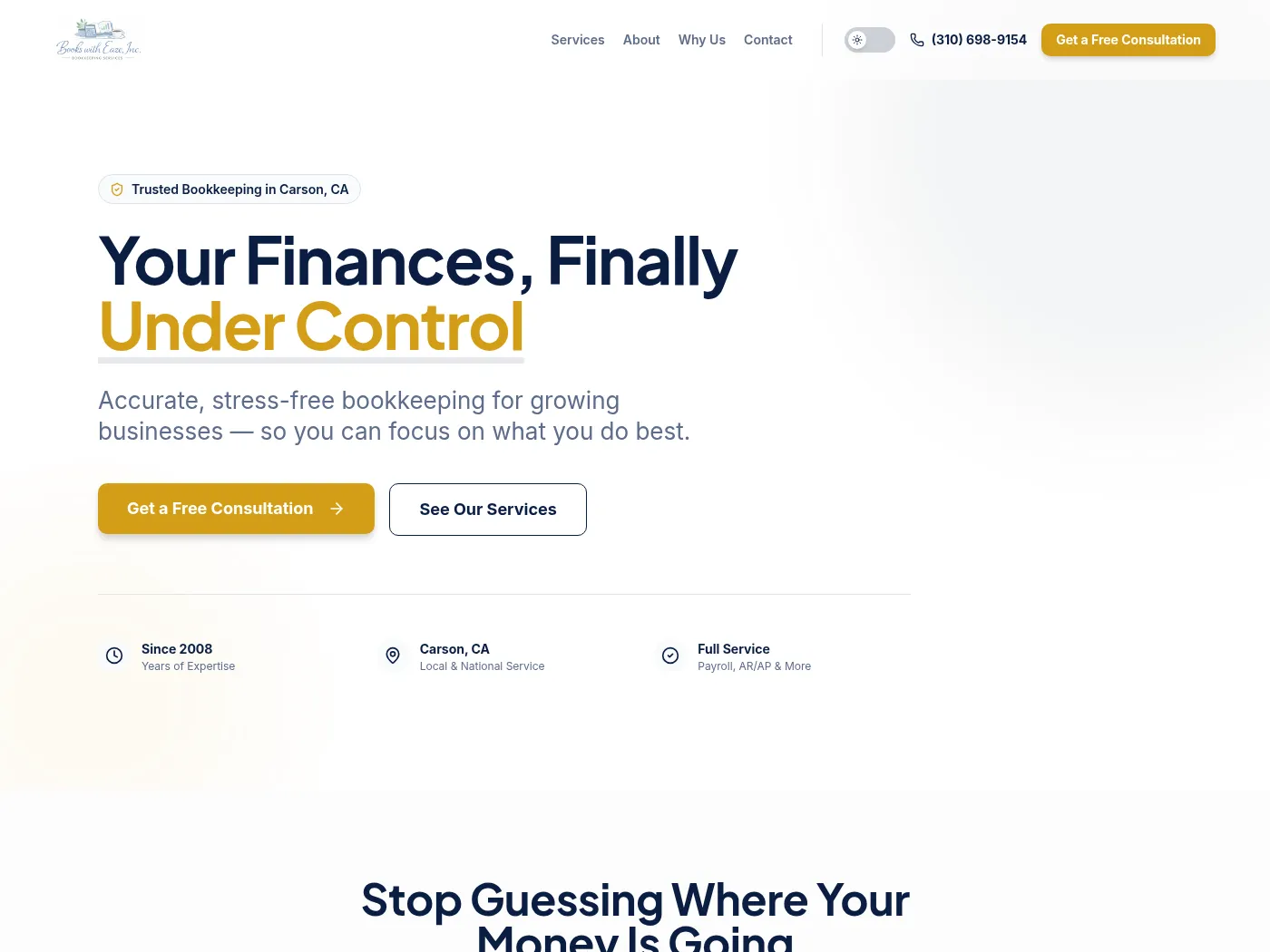 Books With Eaze Website