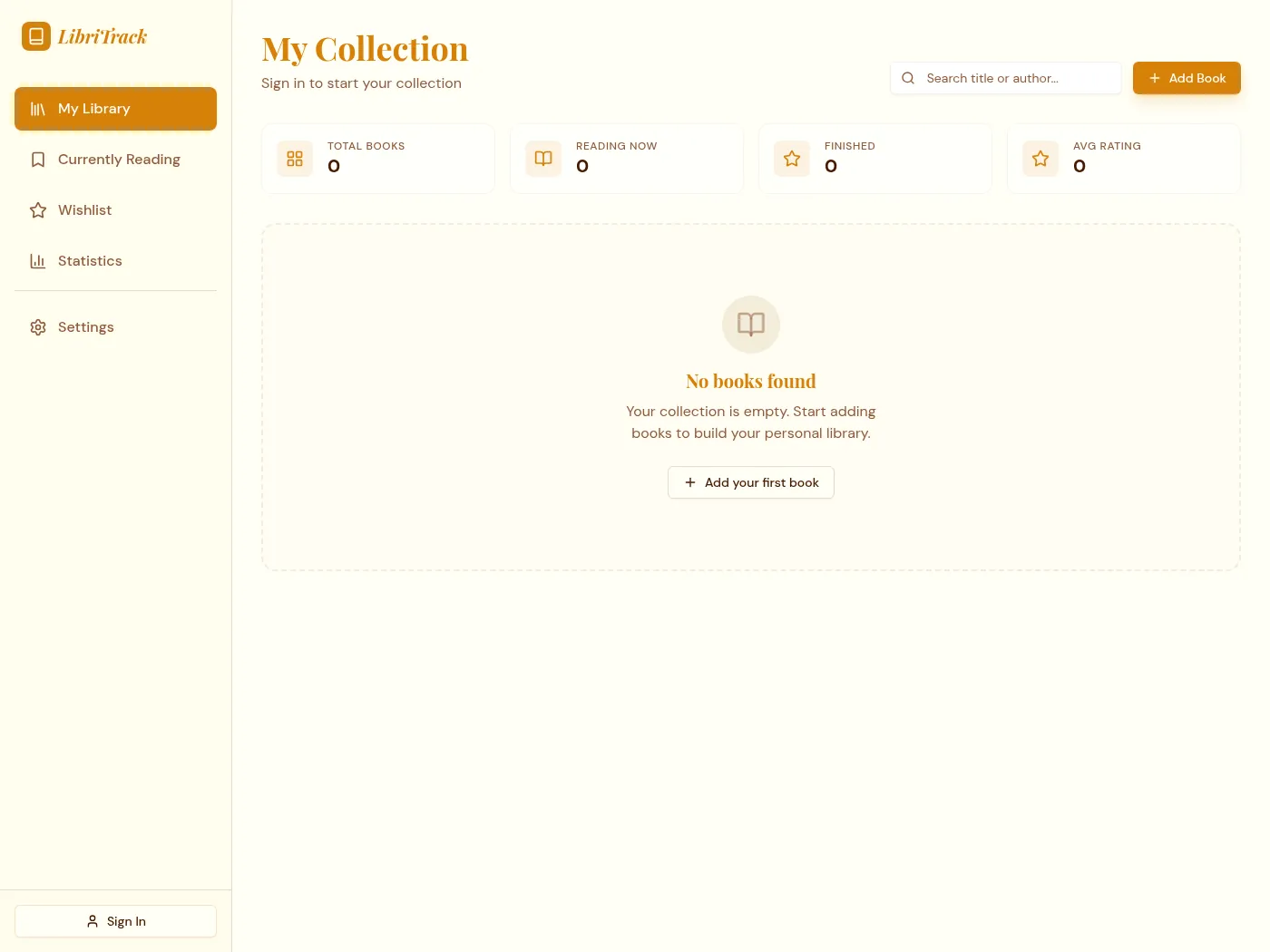 Bookshelf Tracker