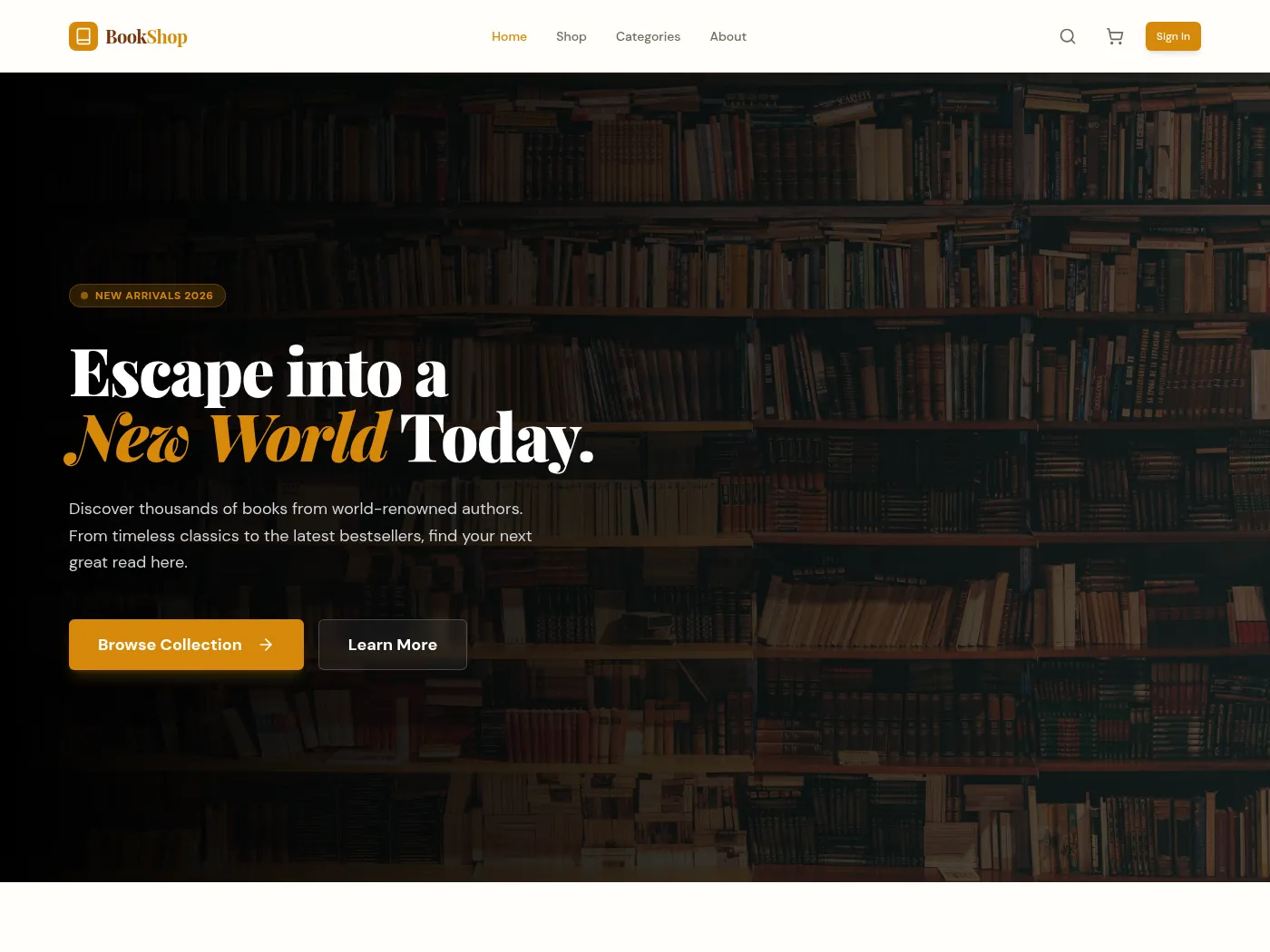 BookShop Web Portal