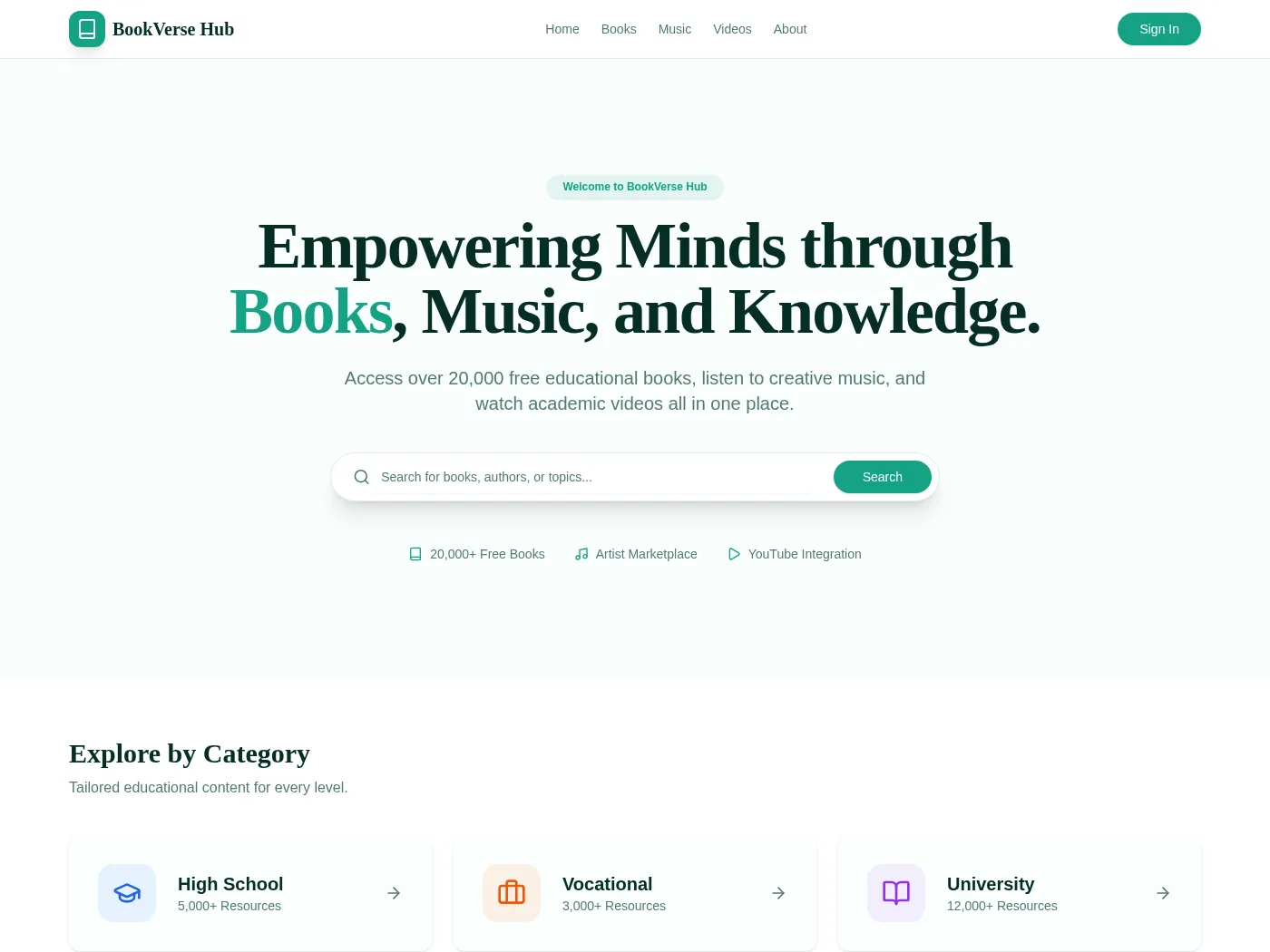 BookVerse Hub