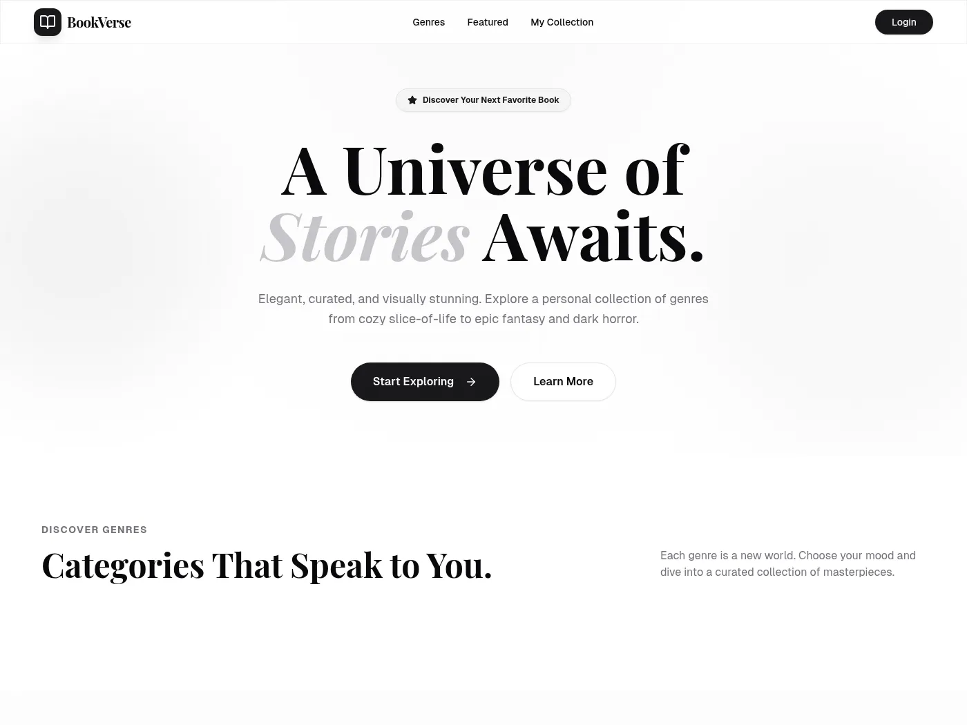 BookVerse Showcase