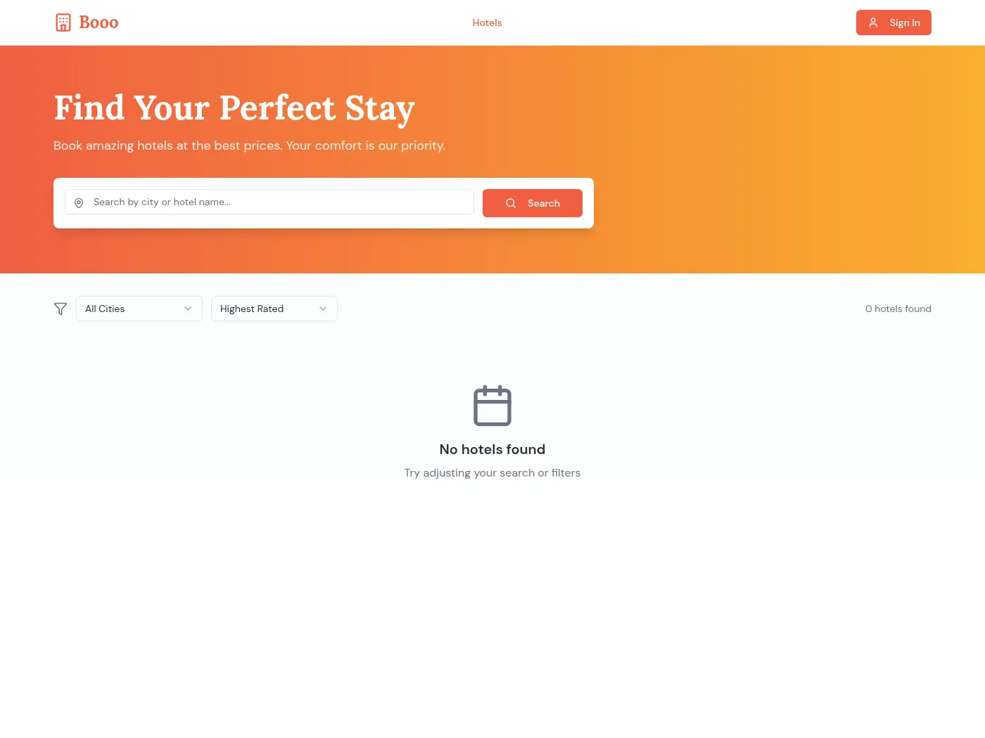 Booo Hotel Booking App