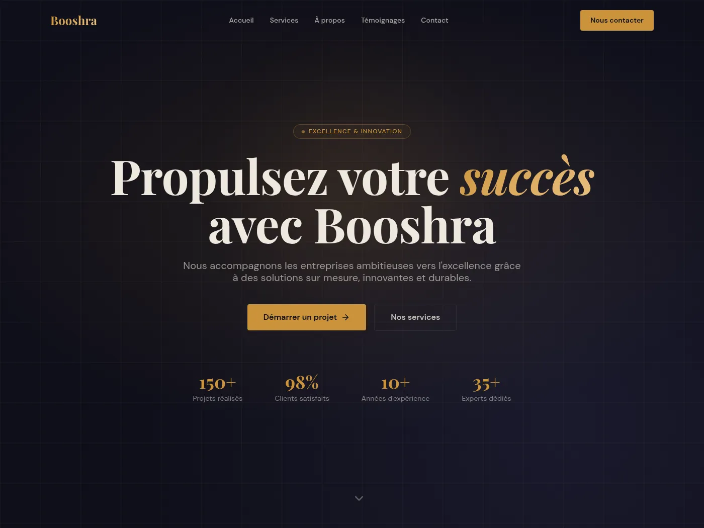 Booshra Company Website