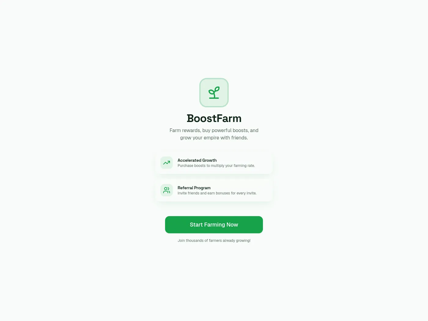 BoostFarm App