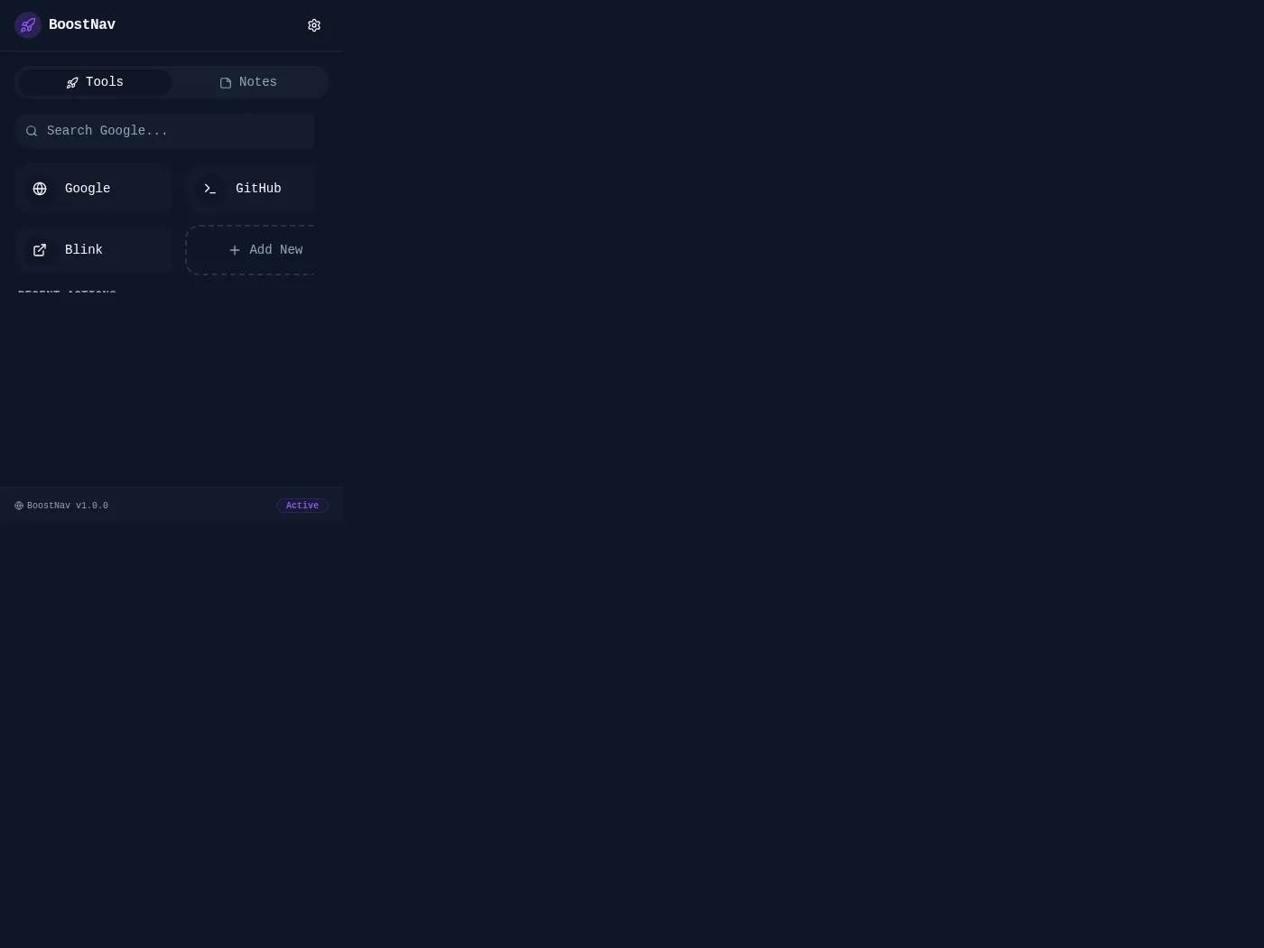 BoostNav Extension