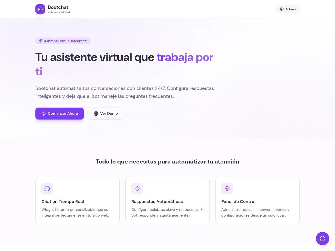 Bootchat Asistente Virtual