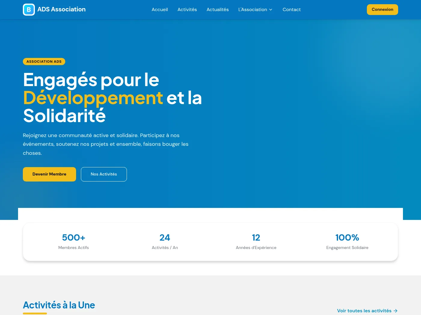 Bootstrap PHP Association Portal