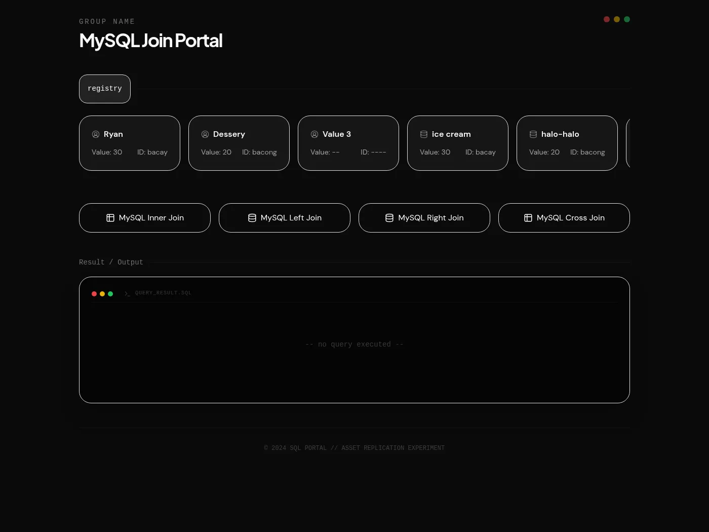 Dynamic XAMPP Web Portal
