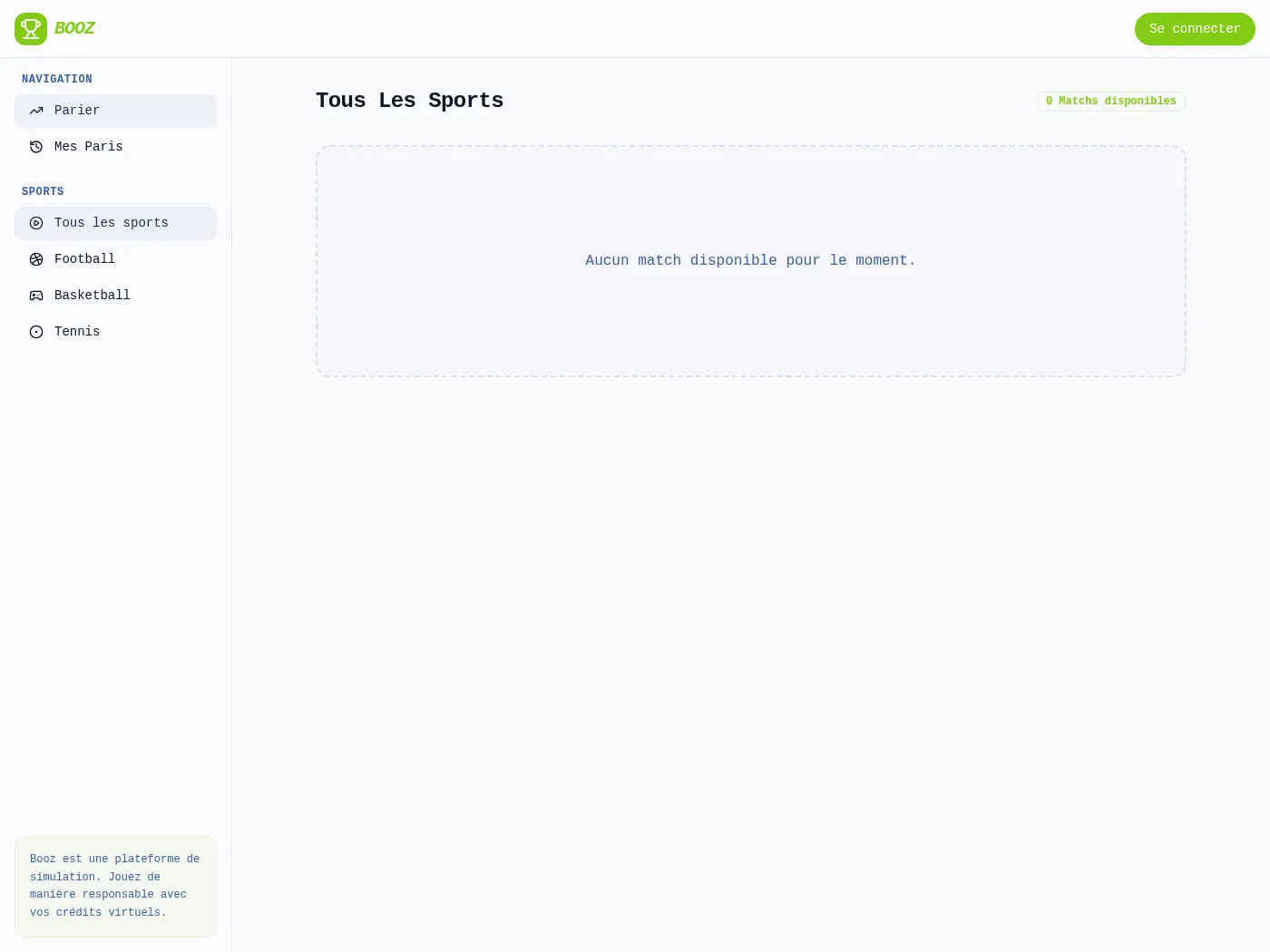 Booz Betting Platform
