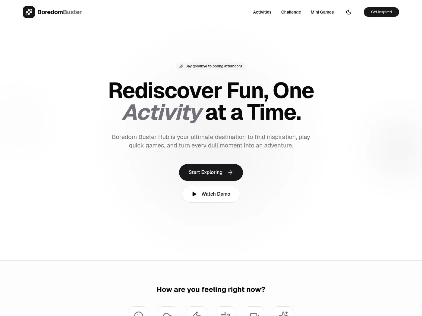 Boredom Buster Hub