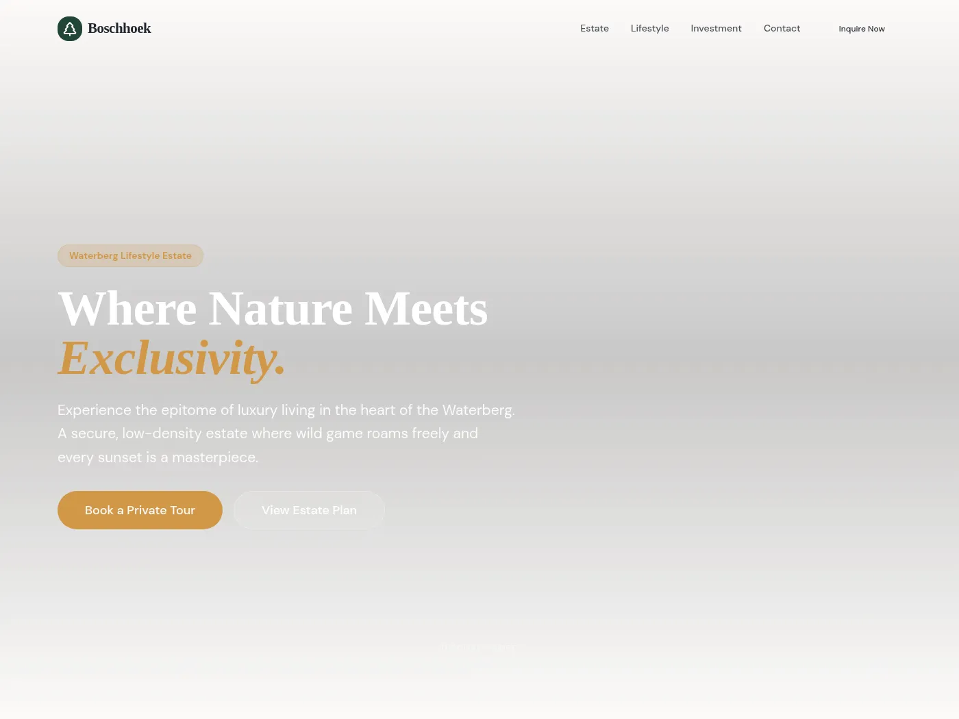 Boschhoek Luxury Estate Web