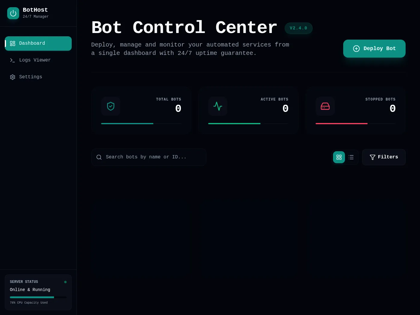 BotHost 24/7 Manager