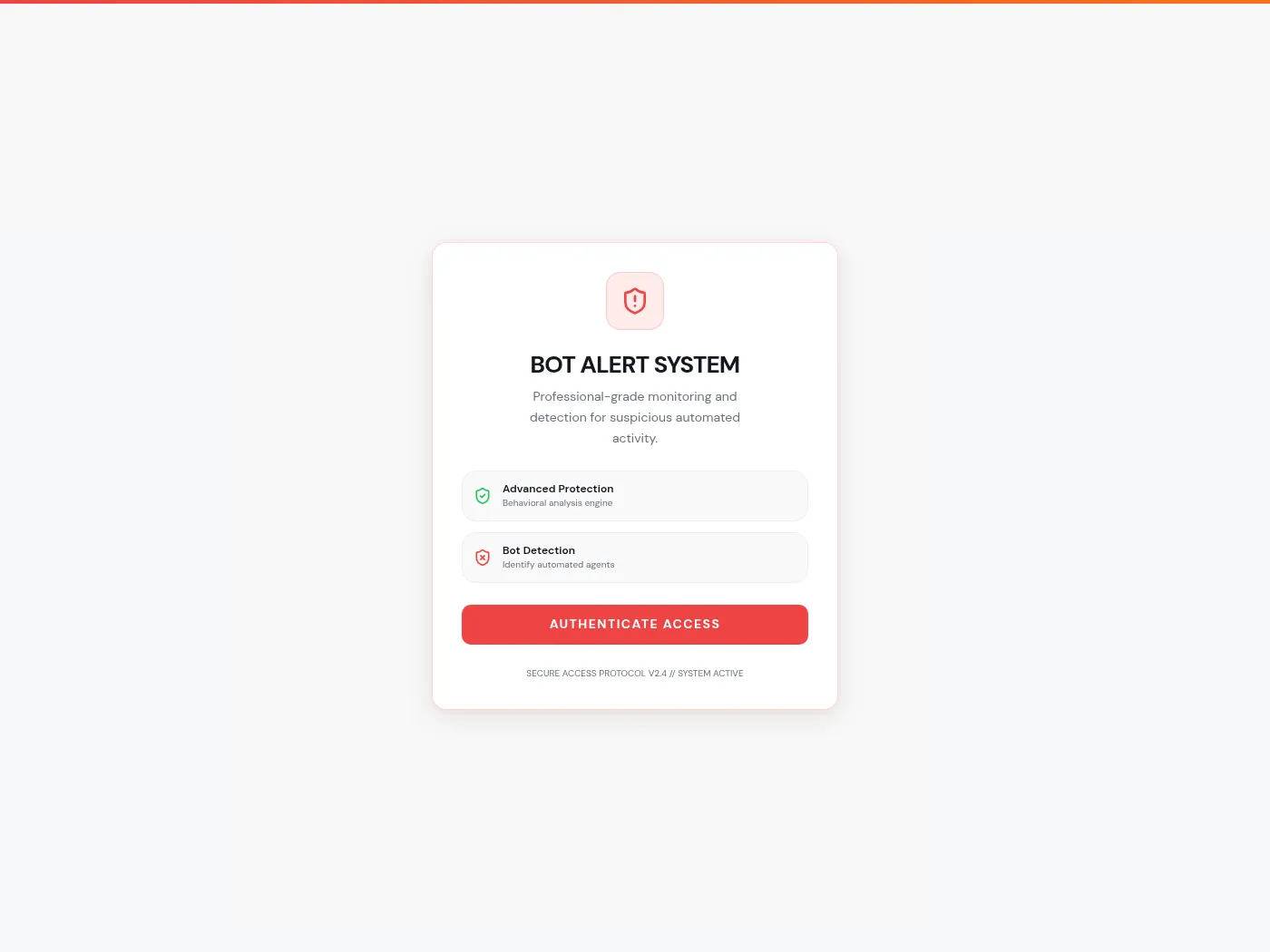 Bot Alert System