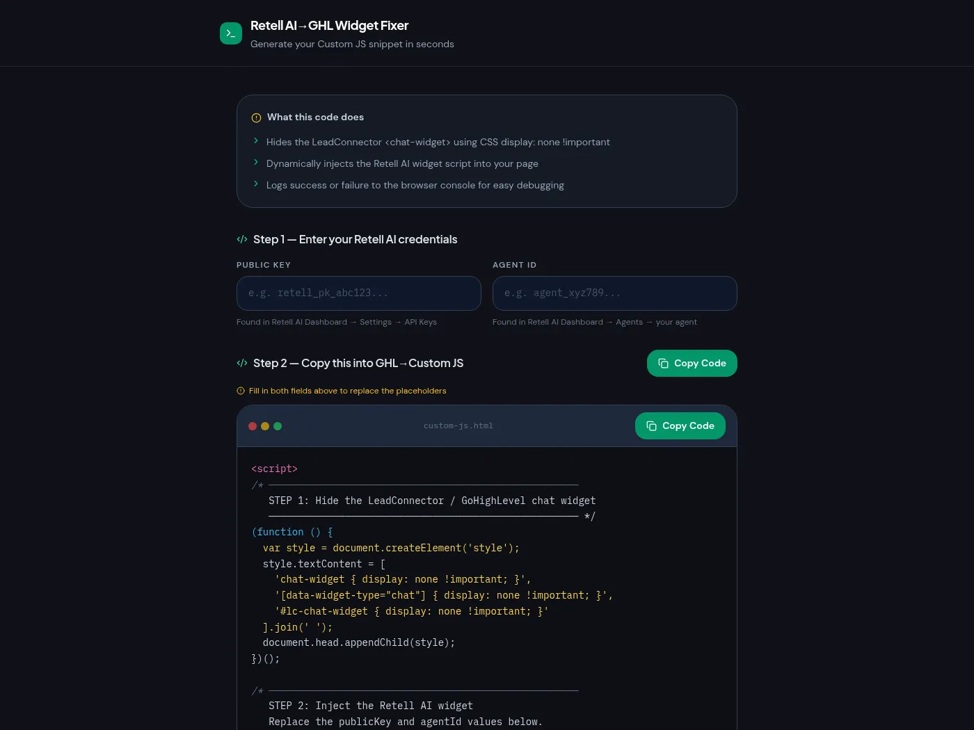 Bot Widget Analyzer
