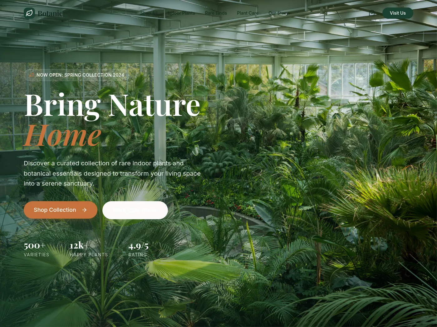 Botanic Landing Page (Remix)