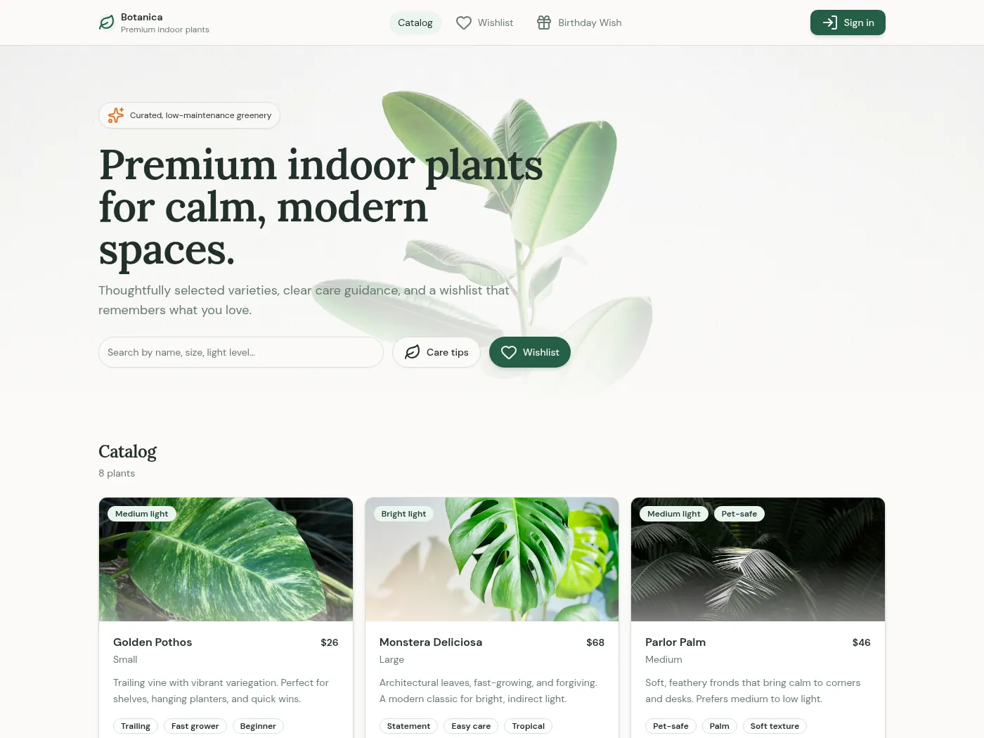 Botanica Premium Indoor Plant Shop (Remix)
