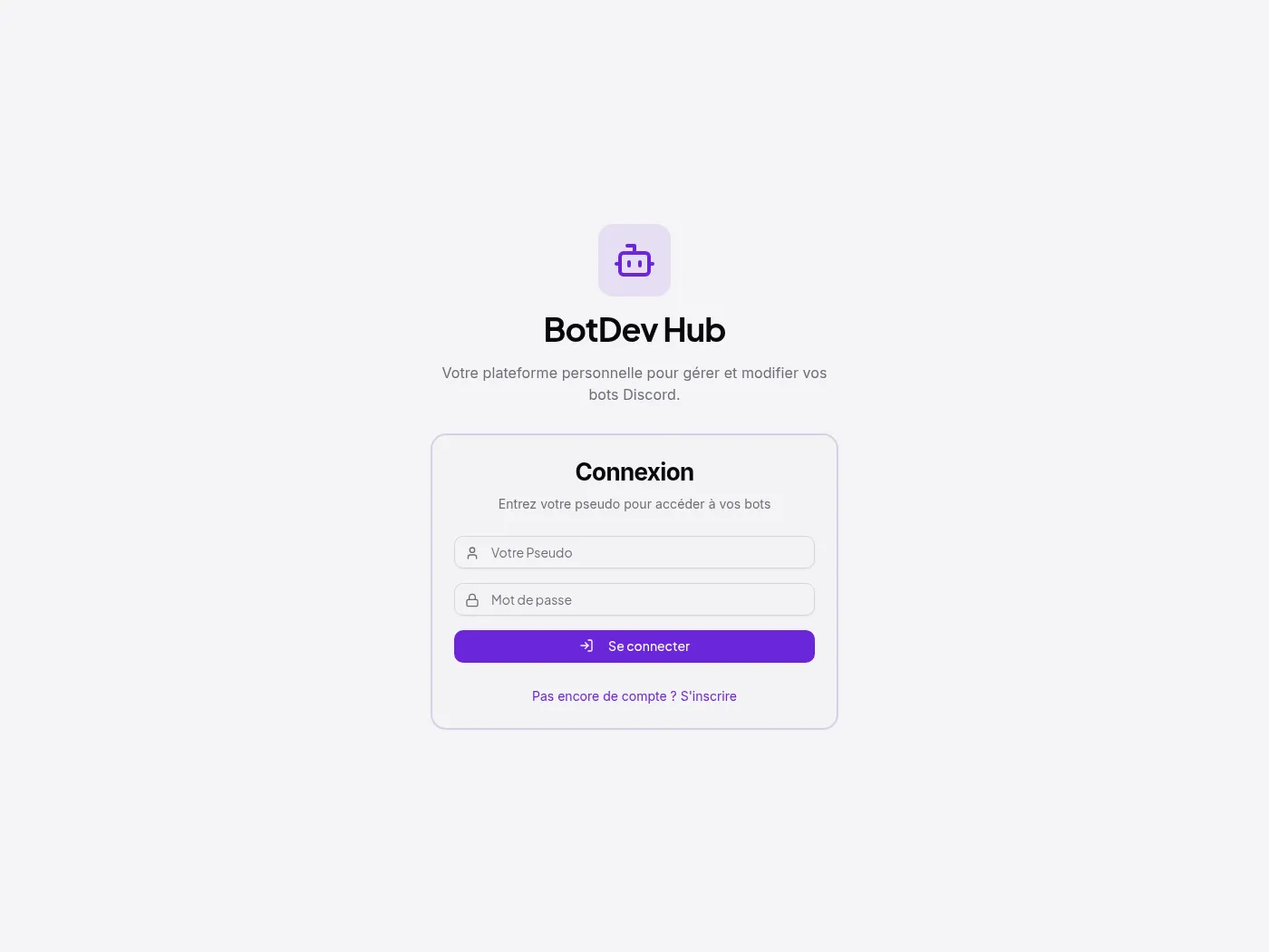 BotDev Personal Hub