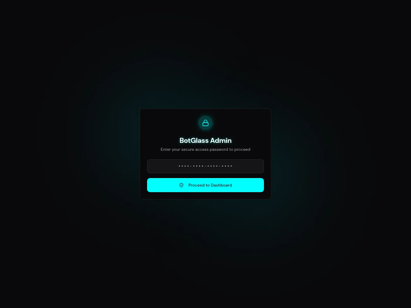 BotGlass Admin Dashboard