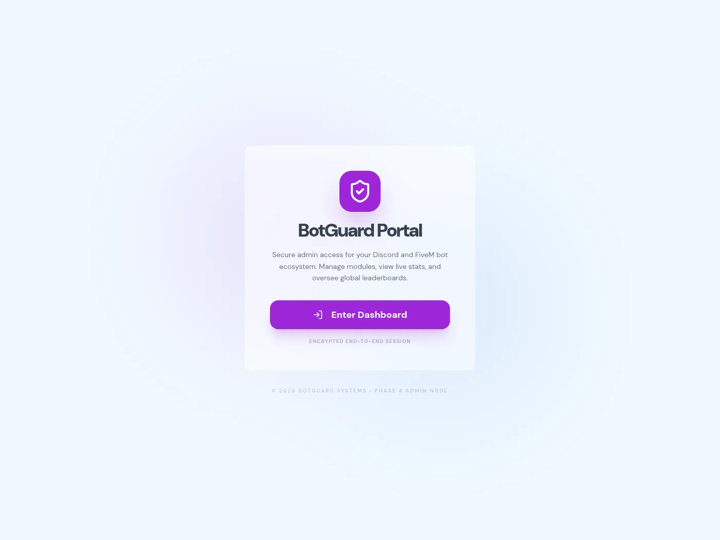 BotGuard Admin Dashboard