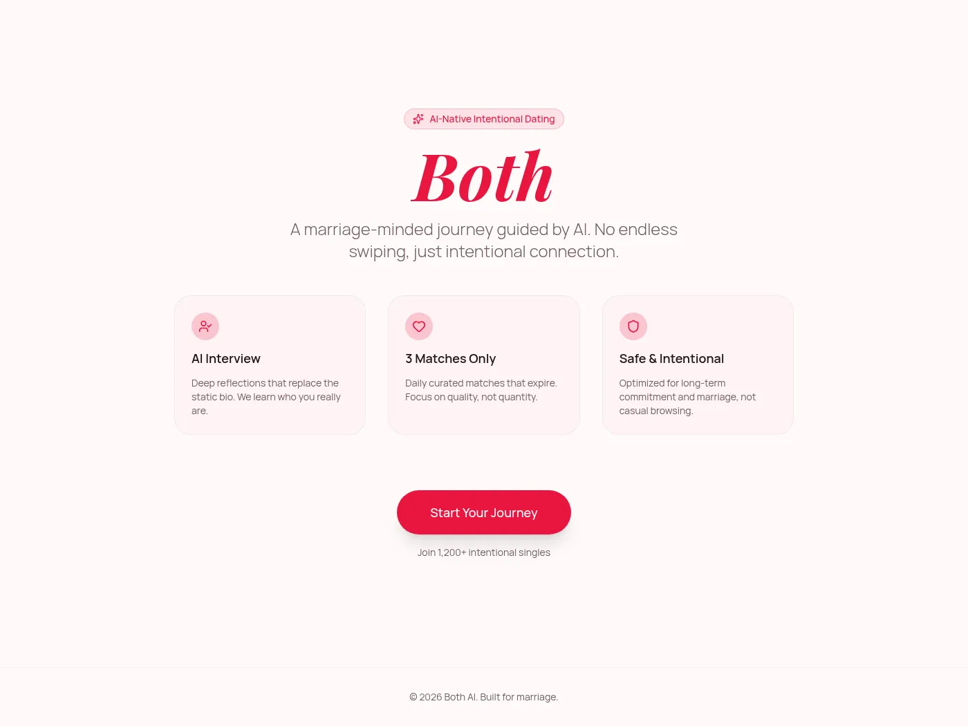 Both AI Dating App