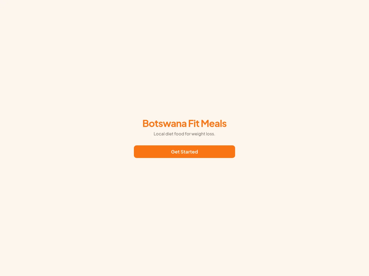 Botswana Fit Meals