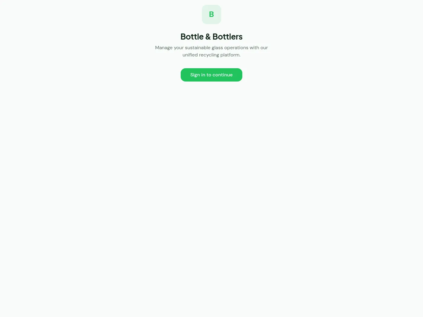 Bottle & Bottlers Platform