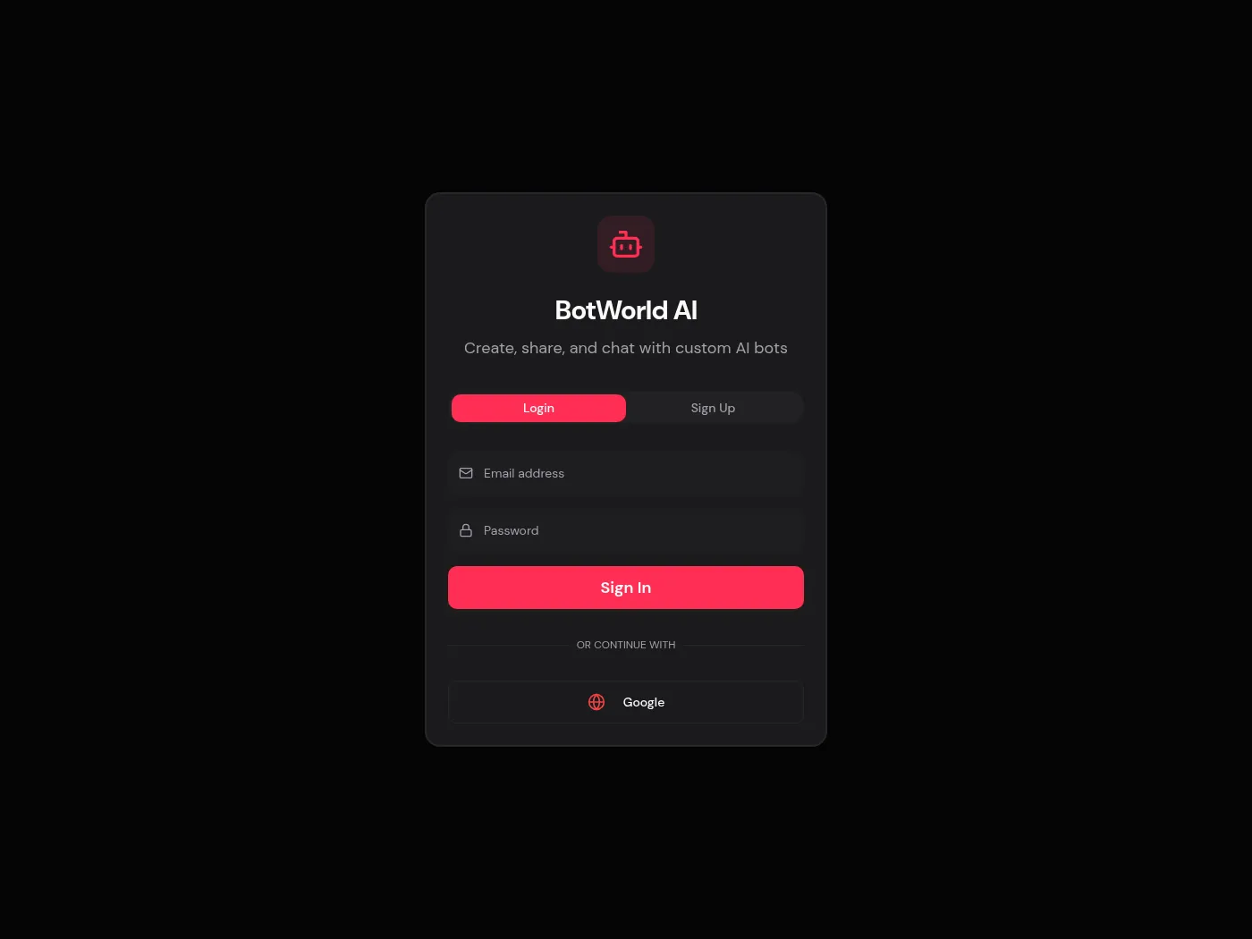 BotWorld AI Dashboard