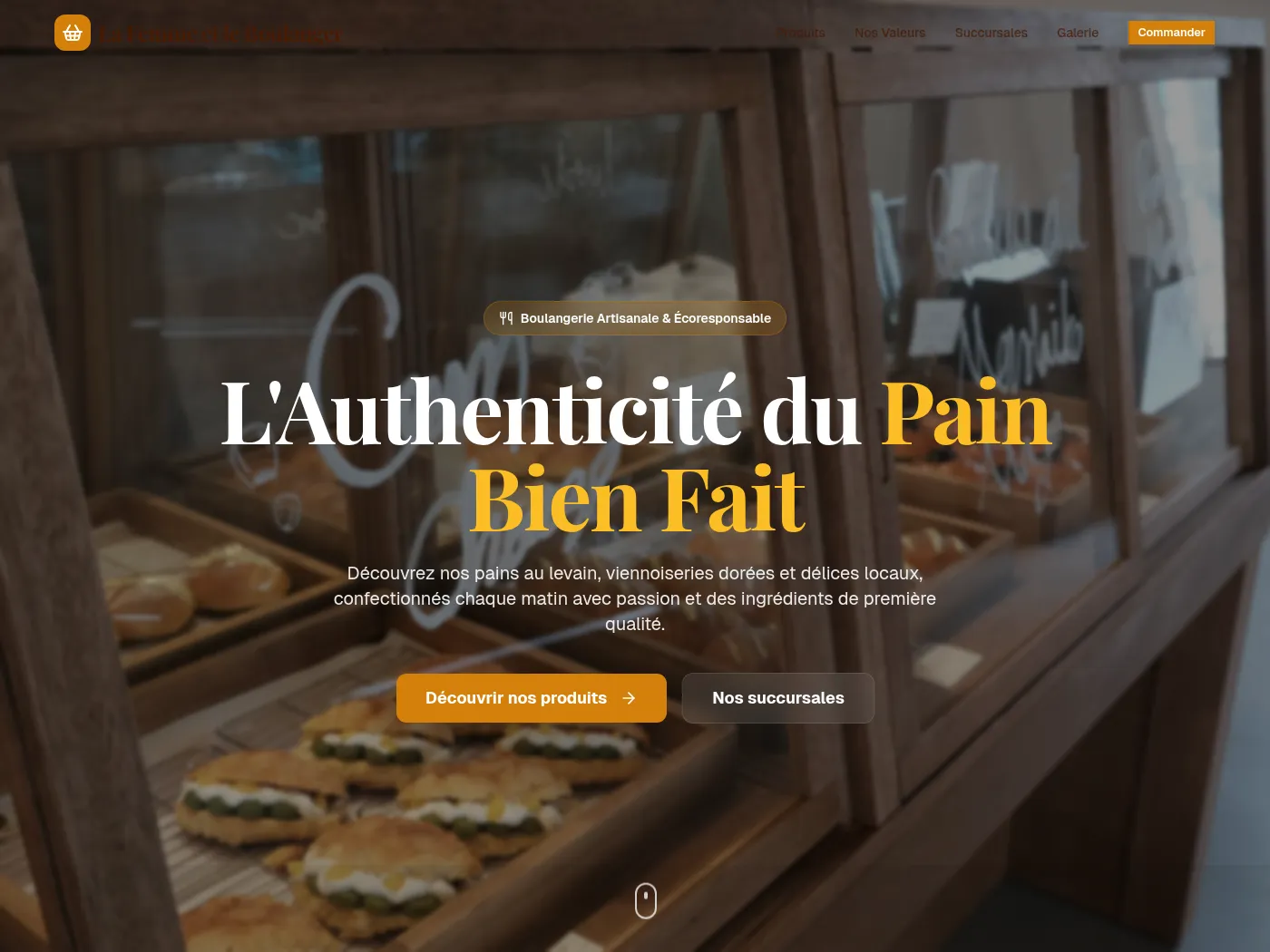 Boulangerie Showcase Site