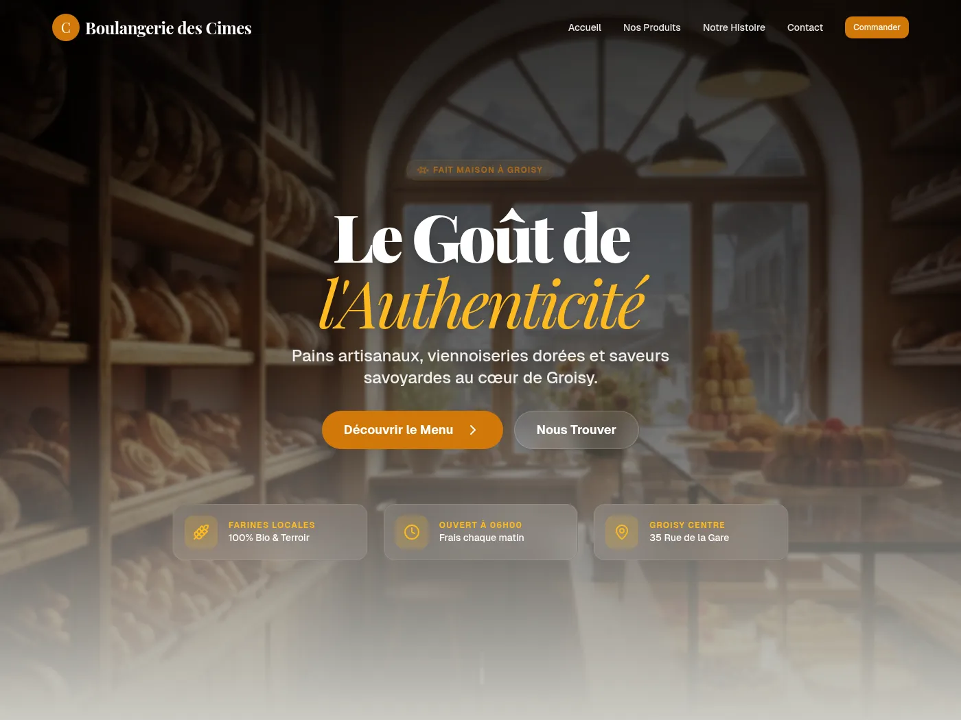 Boulangerie Web Showcase