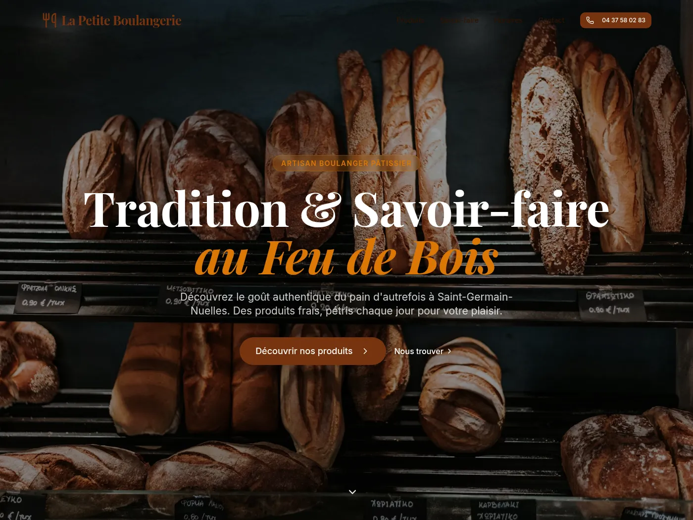 Boulangerie Vitrine Web