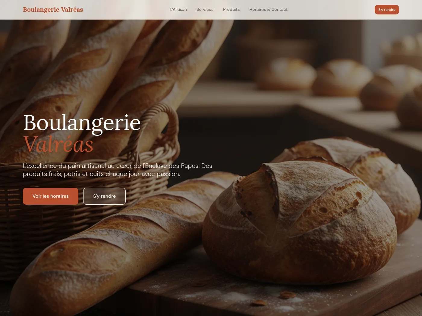Boulangerie Valréas Showcase
