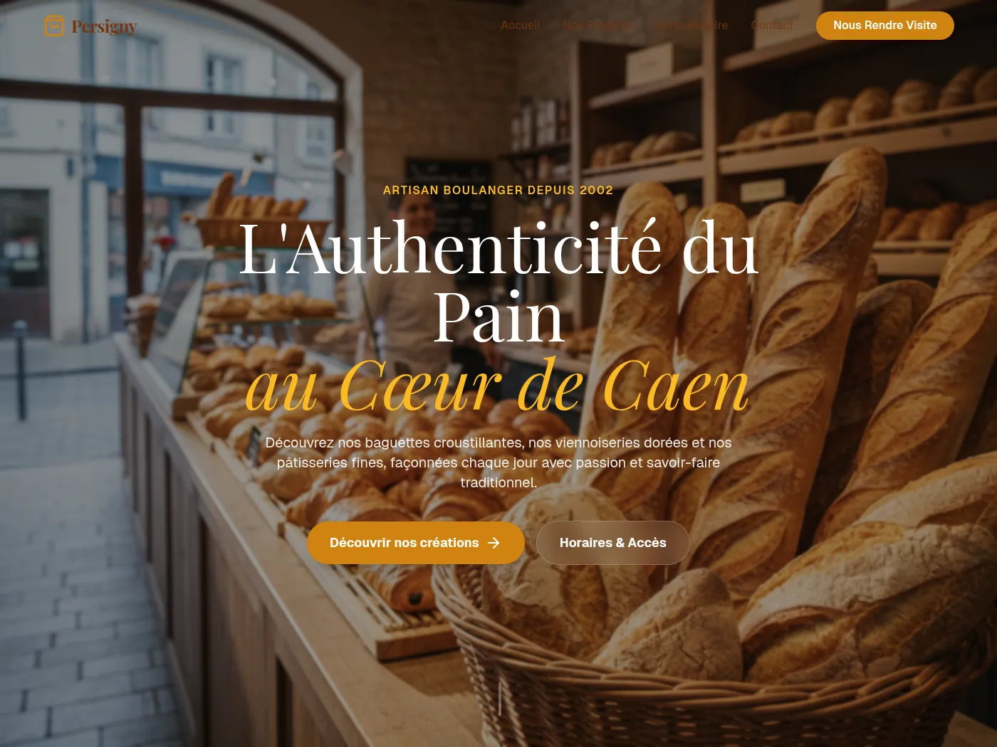 Boulangerie Web Showcase