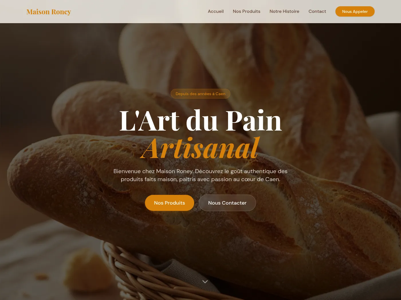 Boulangerie Site Vitrine