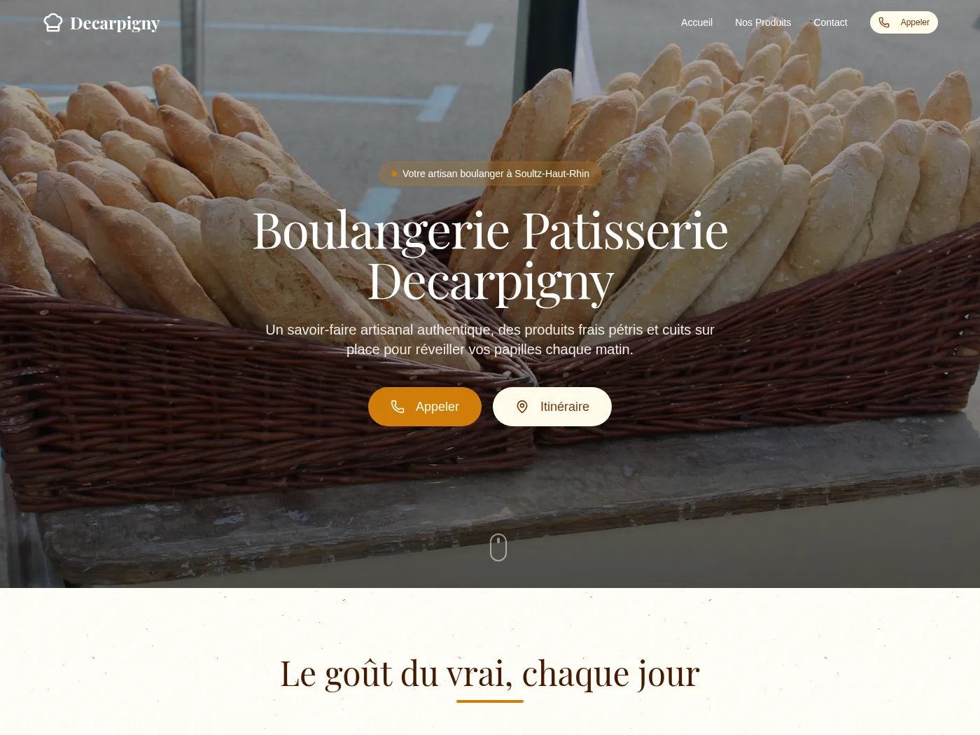 Boulangerie Vitrine Locale
