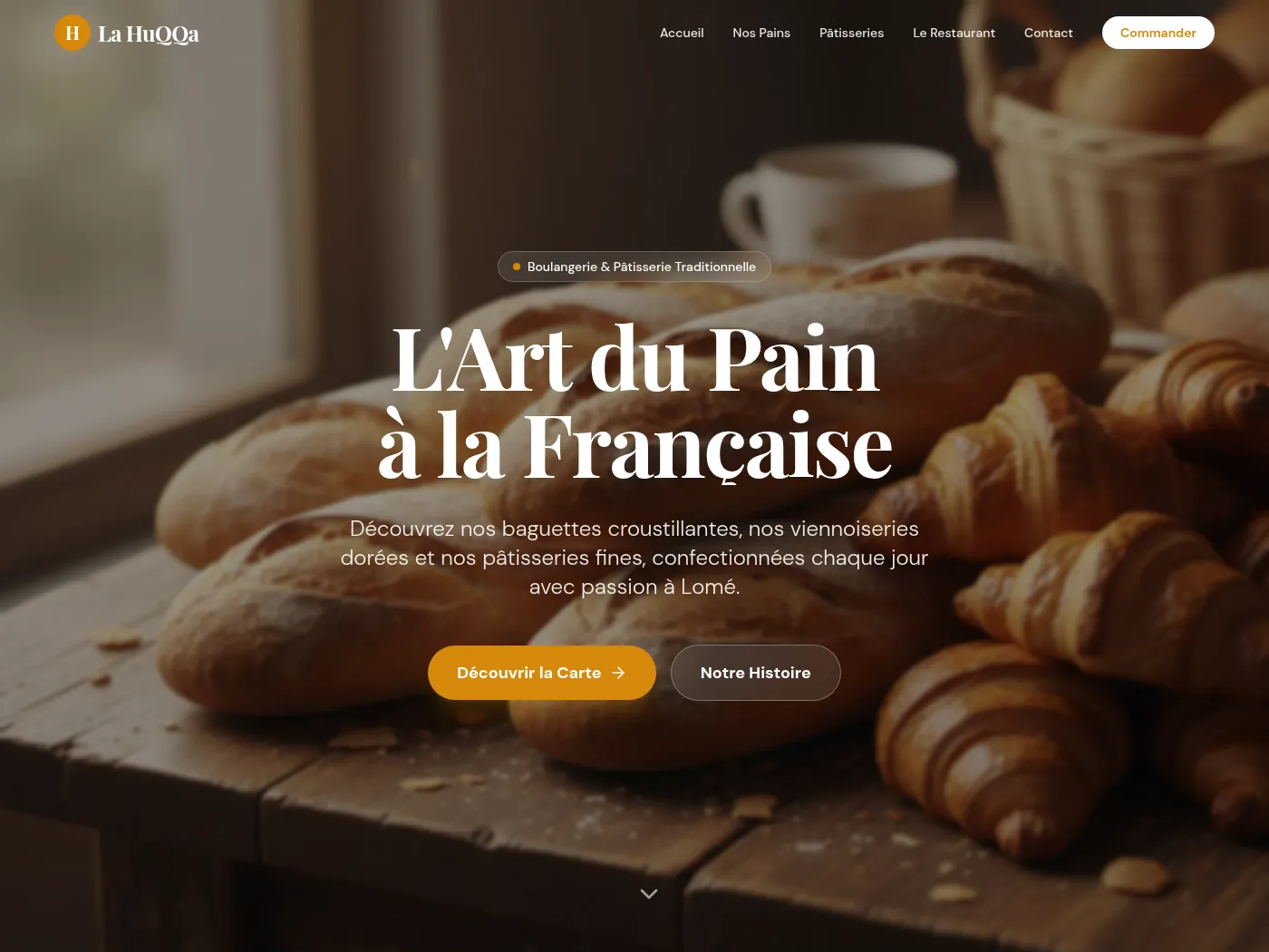 Boulangerie Site Vitrine