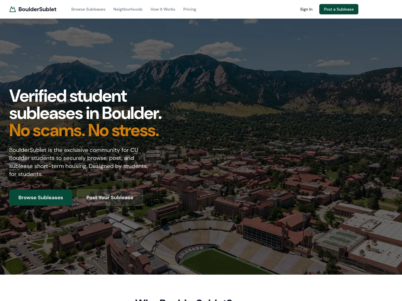 BoulderSublet