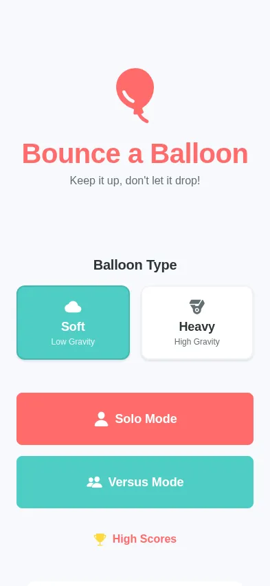 Bounce a Balloon