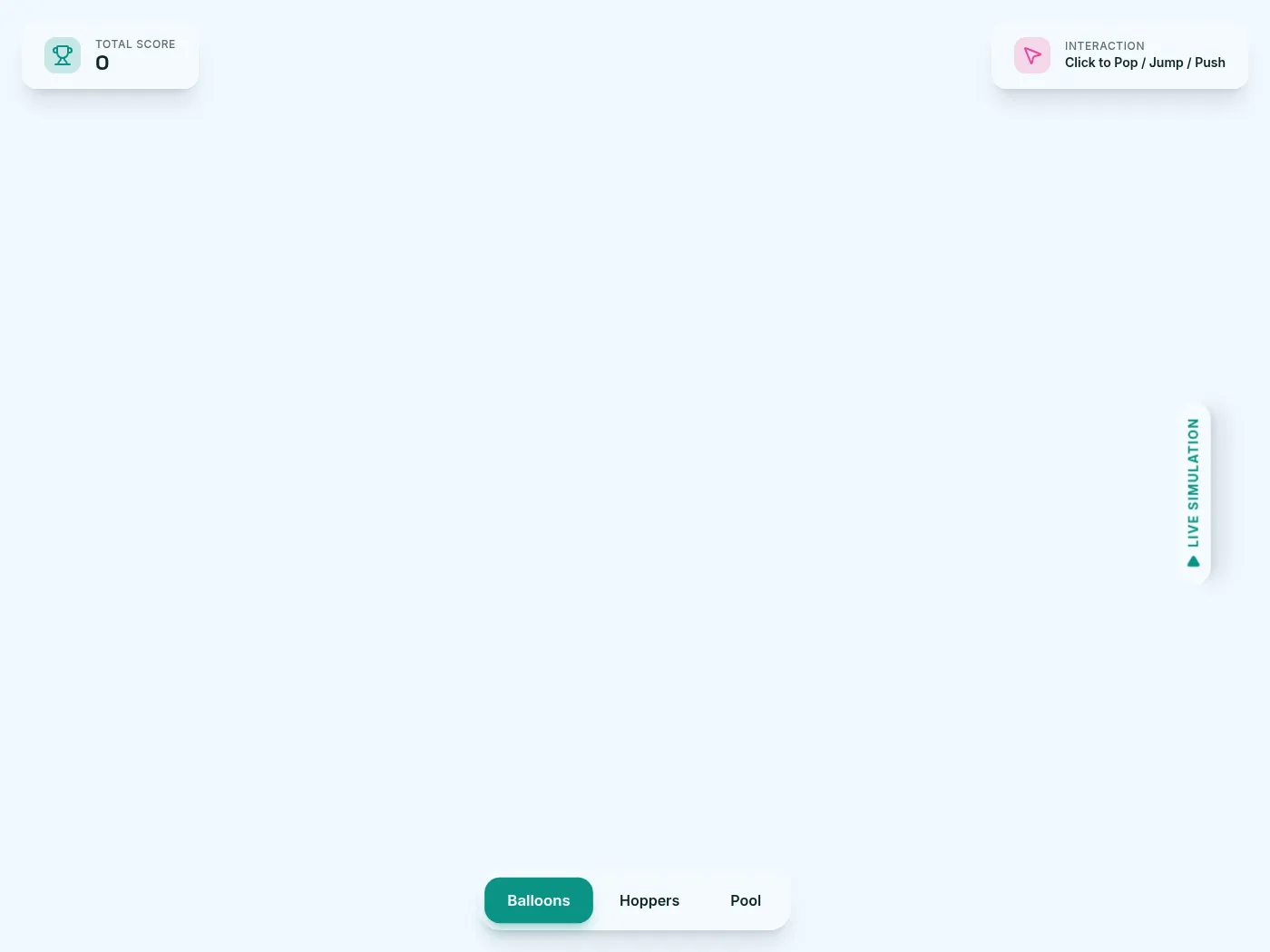 Bounce & Pop Simulator