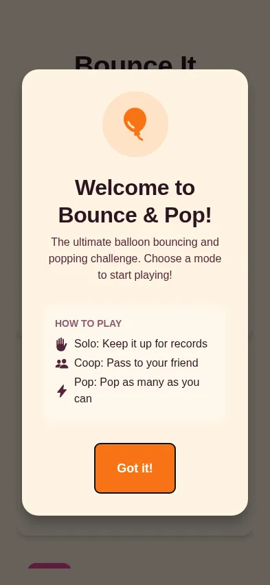 Bounce It & Pop It