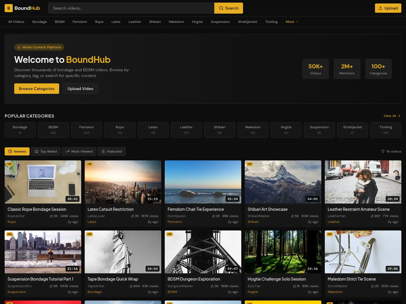 BoundHub Video Platform