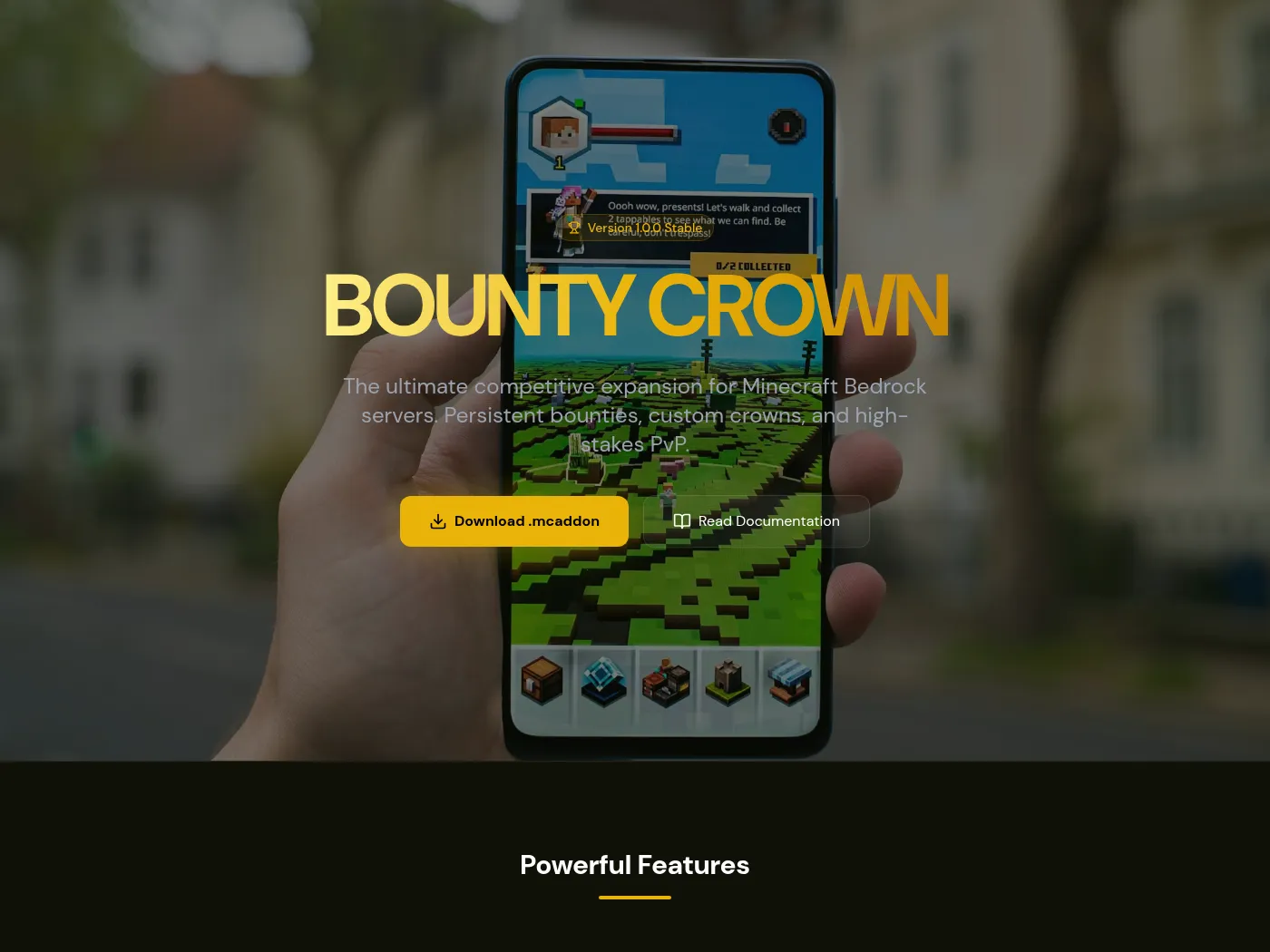 Bounty Crown Addon